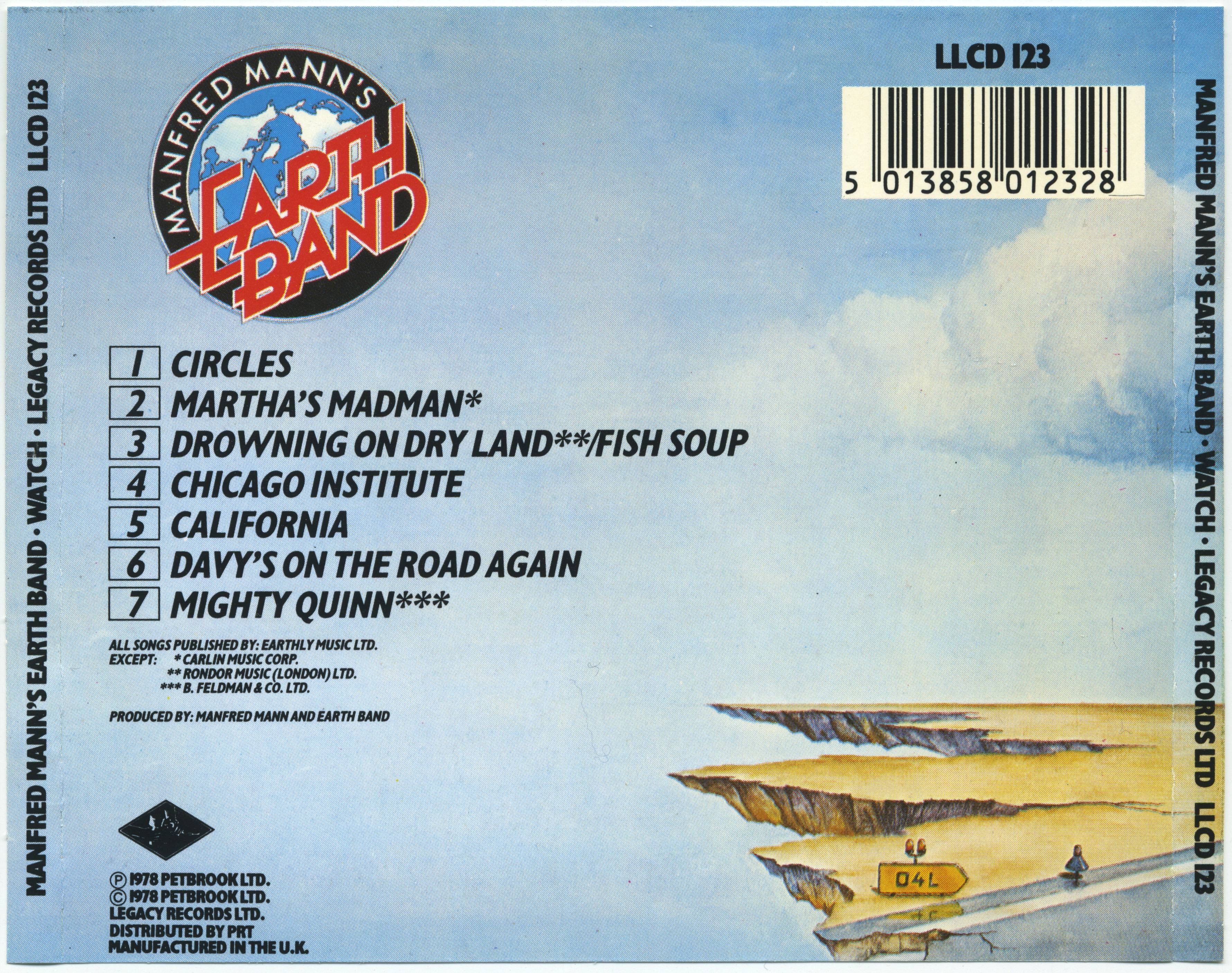 Manfred Manns Earth Band Watch : Back uk | CD Covers | Cover Century ...